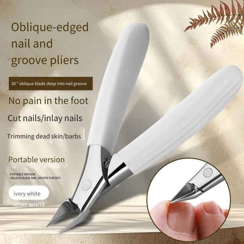 Stainless Steel Angled-Blade Nail Groove Pliers: Professional Foot Care ...