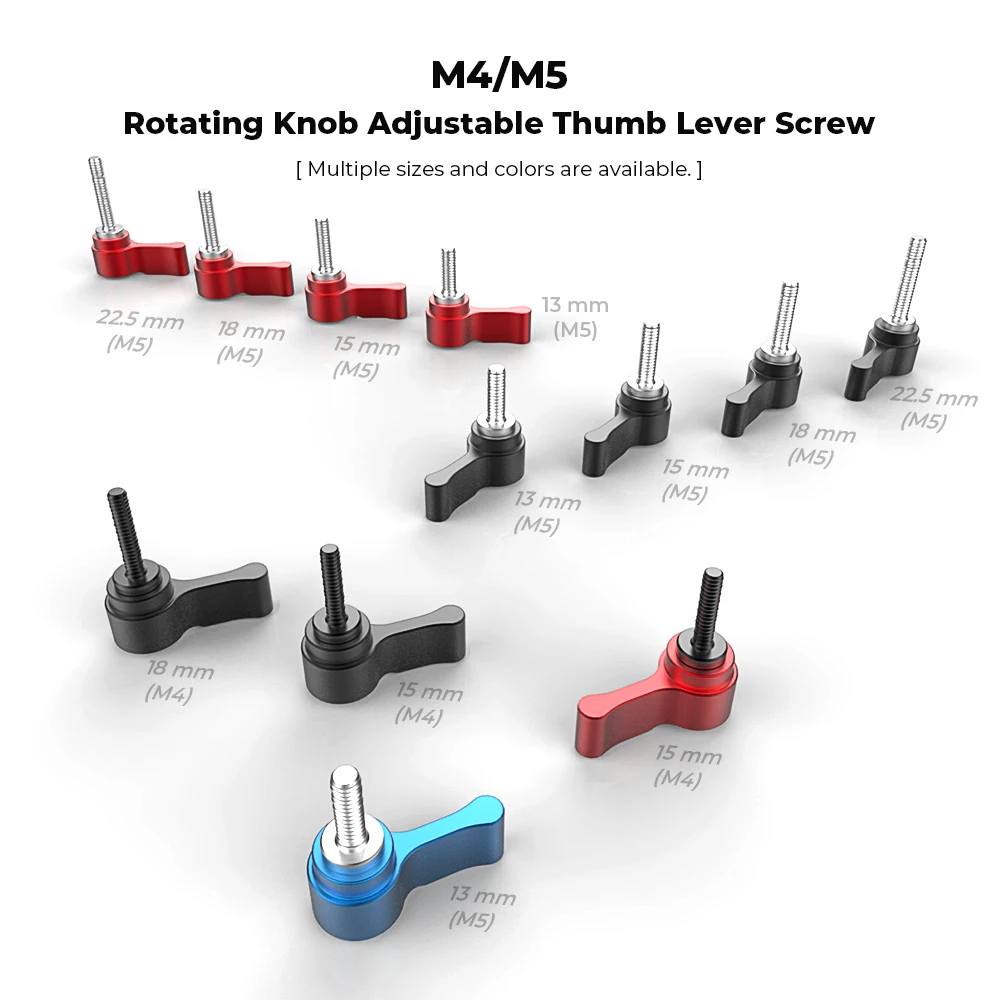 CAMVATEM4 M5 Threading Screw Knob Adjustable Thumb Lever Screw 13mm ...