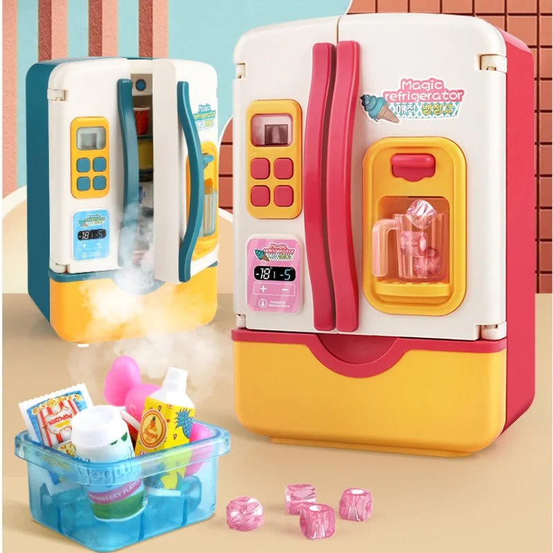 30-39Pcs-set-children-Double-Door-Role-Play-Fridge-Touch-Sensitive ...