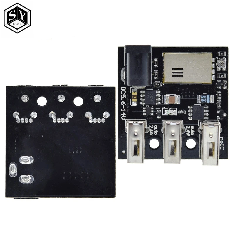 Dc-dc 9v/12v To 5v 8a Step Down Power Charger Bank Board 3 Usb Mini ...