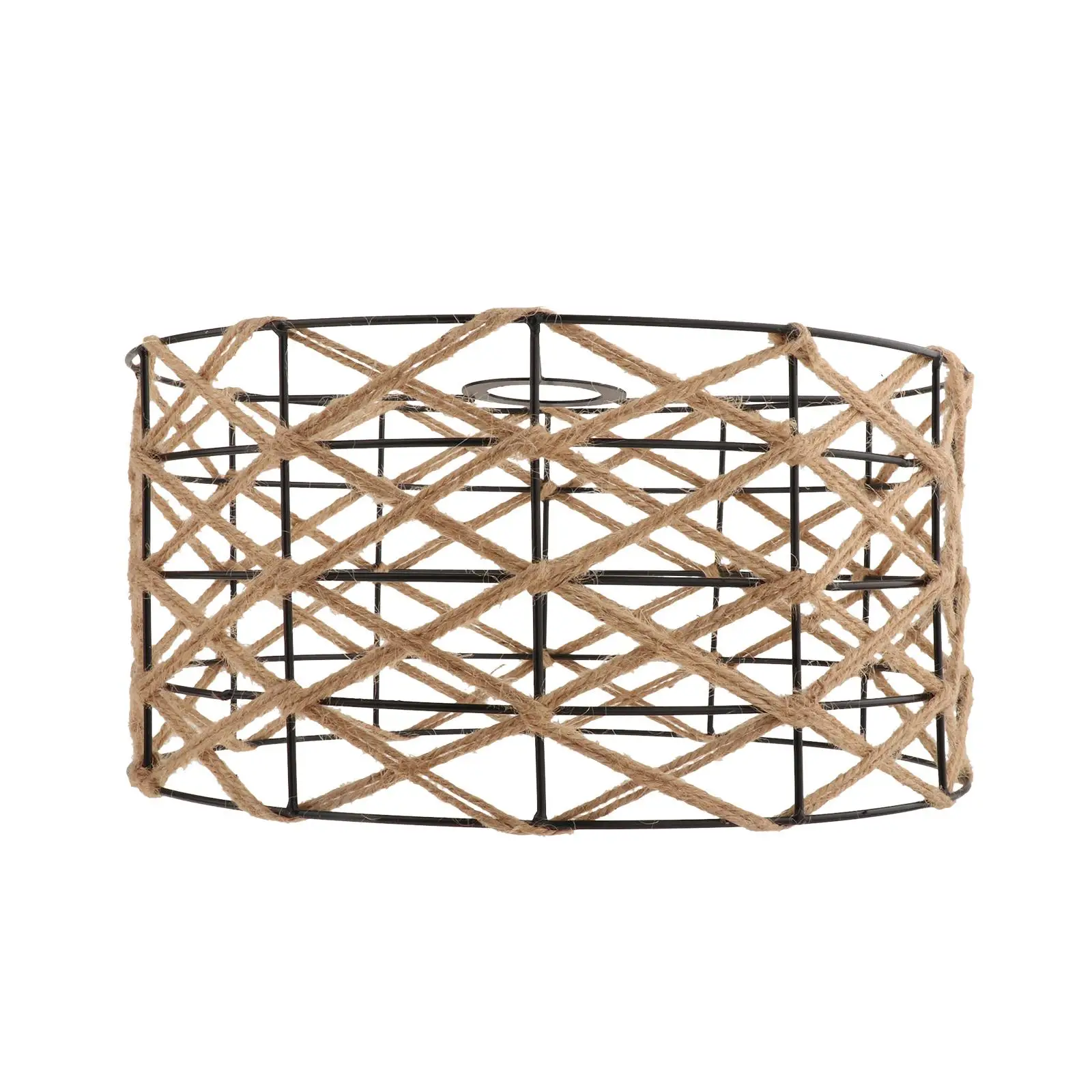 Hanging-Lamp-Shade-Light-Fixture-Weave-Rope-Lampshade-Bohemian-Light ...