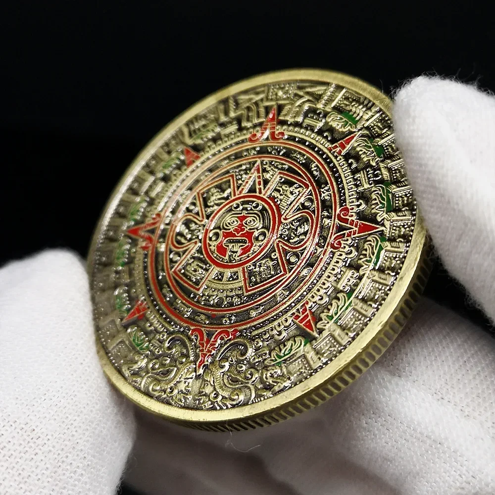 Aztec-Gold-Dragon-Calendar-Mysterious-Collectibles-Crafts-Gifts-Mexico ...