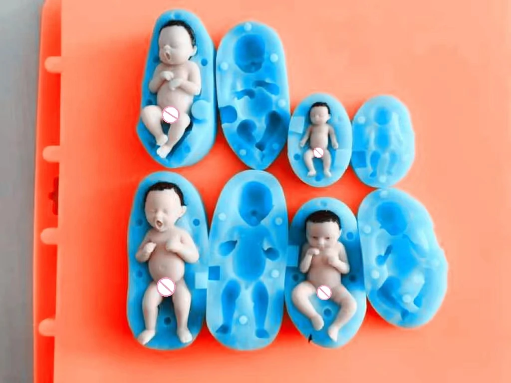 4pcs-lot-DIY-Baby-Craft-Mold-Silicone-Baby-Mold-Cake-Mold-Fondant-Cake ...