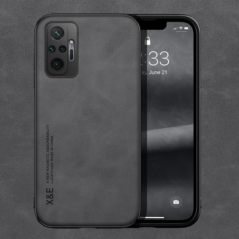 Luxury Leather Magnetic Case For Xiaomi Redmi Note 10 9 11 Pro Max 11s ...