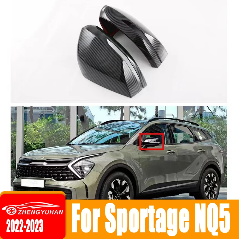 For Kia Sportage Nq5 2022 2023 Hybrid X Gt Line Hev Car Side Rearview Mirror Cap Covers Shell ...