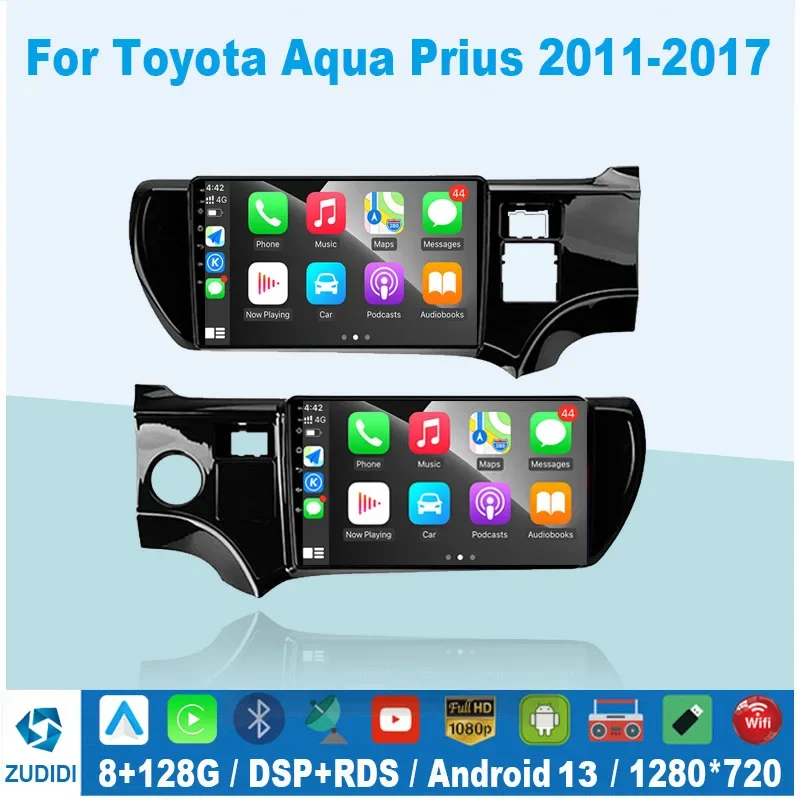 Android-Auto-Radio-For-Toyota-Aqua-2011-2017-Car-Stereo-Multimedia ...