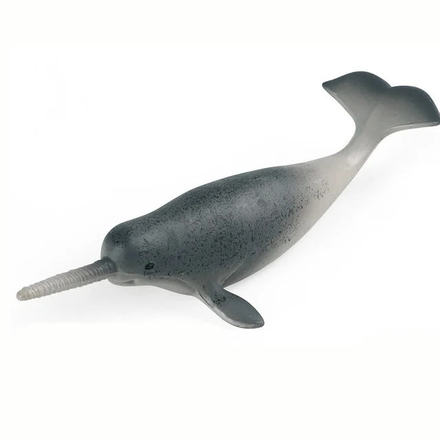 Narwhal Plastic Children's Cognitive Toy Ornaments Simulation Marine ...