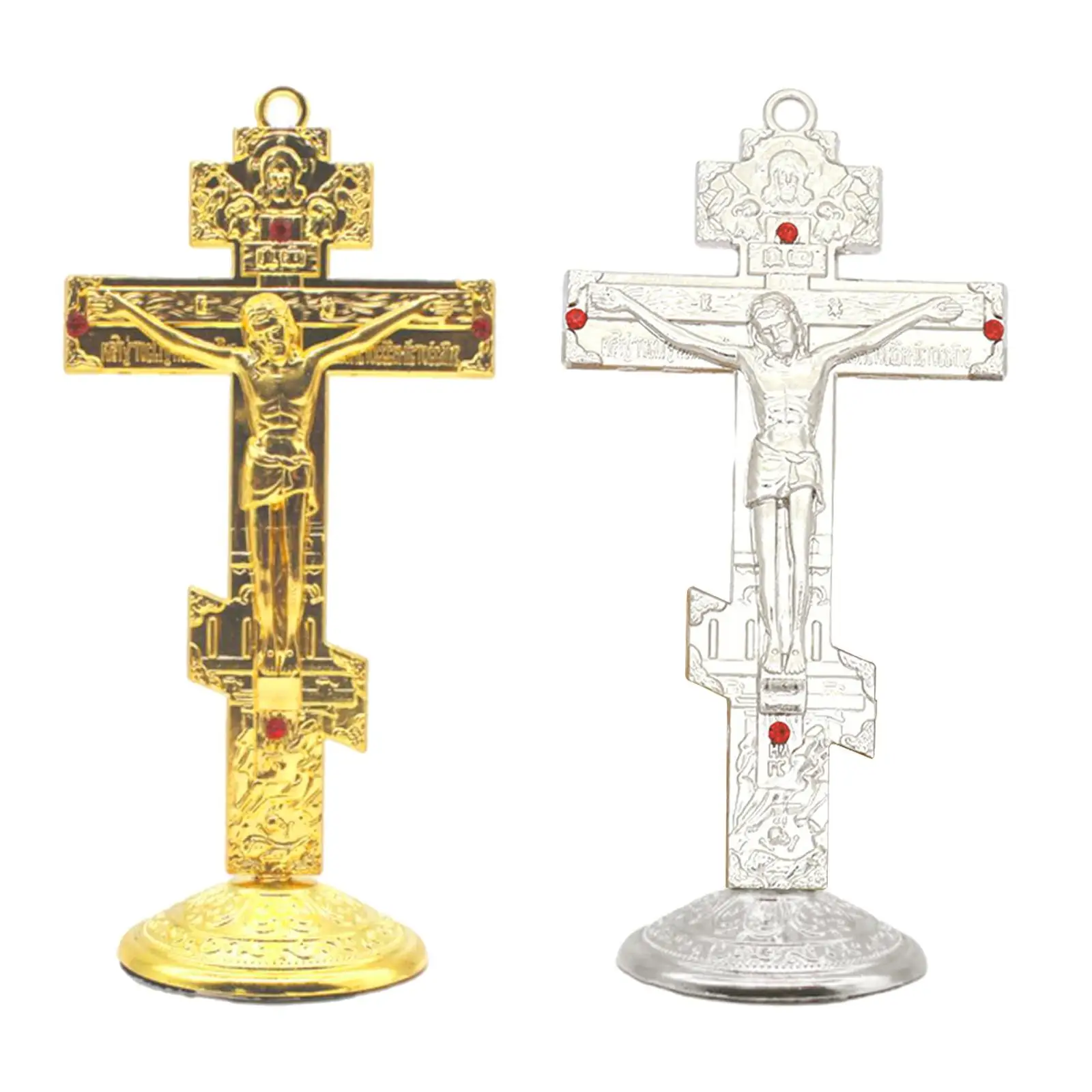Jesus-Cross-for-Desk-Metal-with-Base-Tabletop-Ornaments-Christian-Home ...