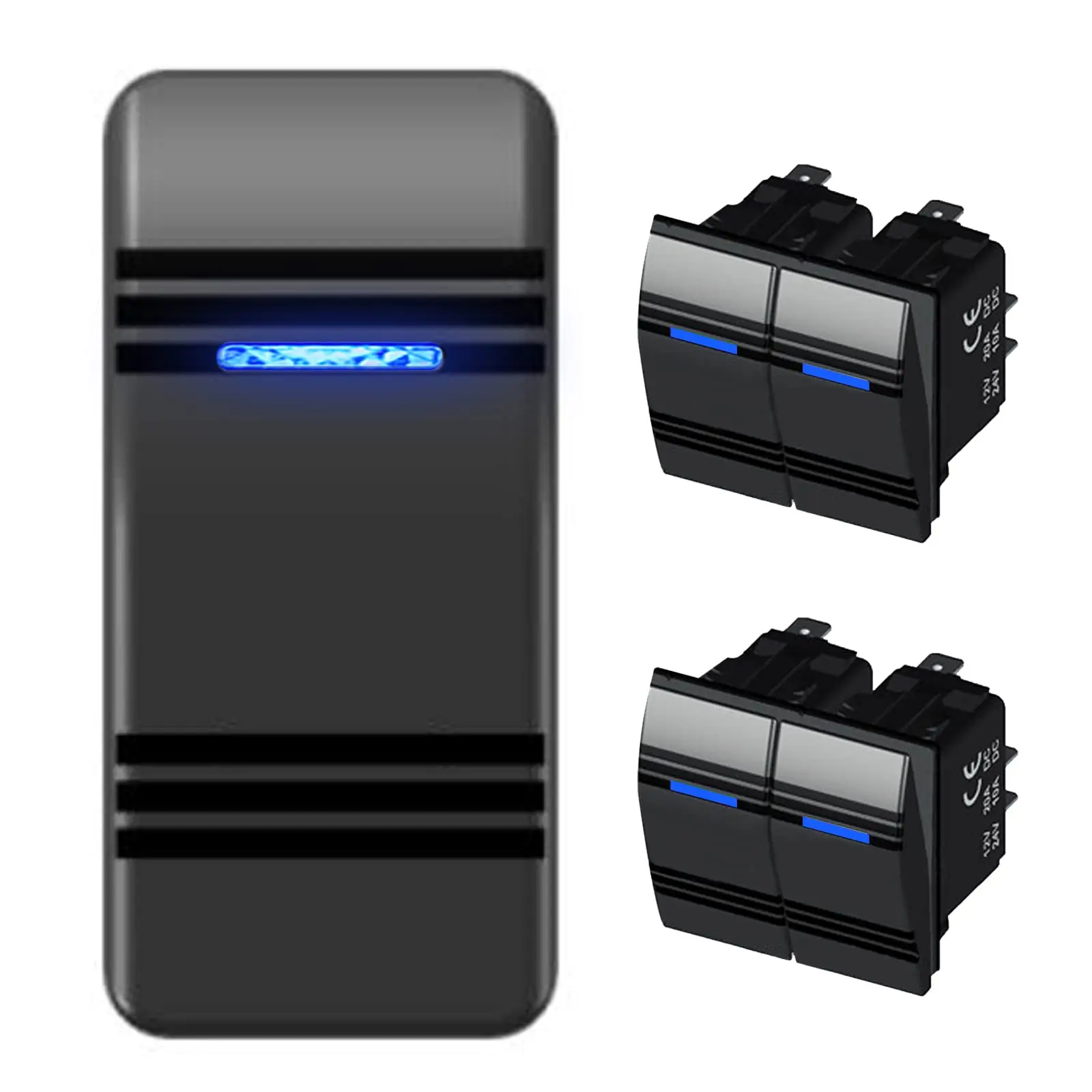 Carro-Barco-Rocker-Alternar-Interruptor-12V-24V-Bot-o-Imperme-vel ...