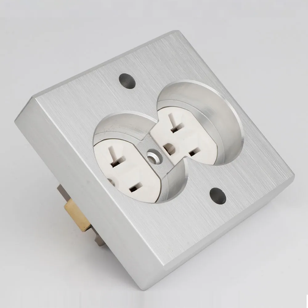 SM003-HiFi-copper-Plated-US-20A-125V-AC-Duplex-Receptacles-Wall-Outlet ...