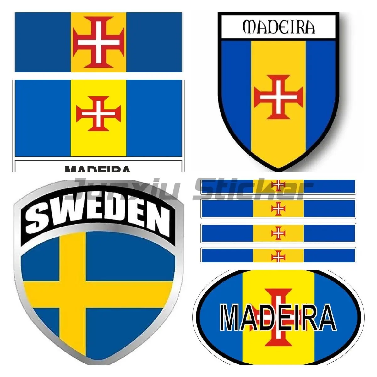 Interesting-Stickers-Decal-Souvenir-Vinyl-Car-Shield-City-Flag-World ...