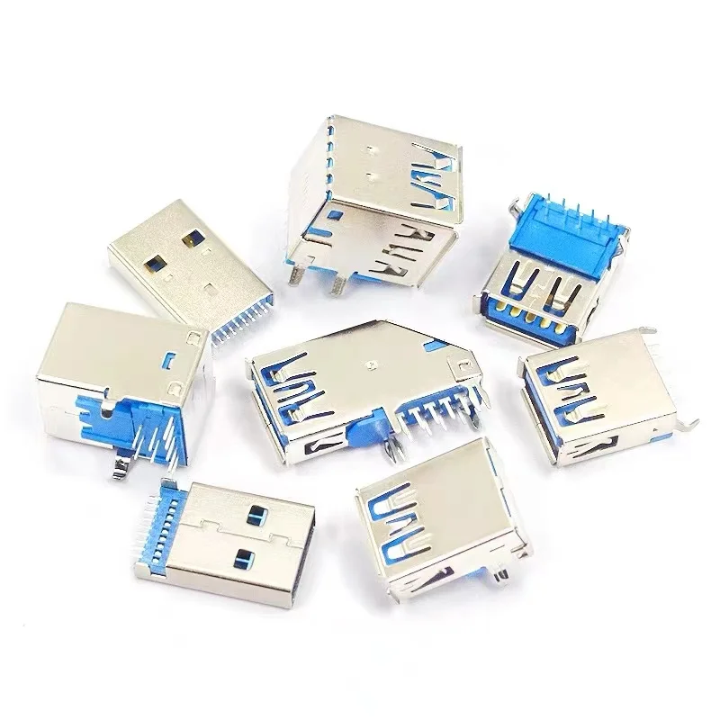5Pcs-USB-3-0-Connector-Male-Female-Socket-High-Speed-Data-Transmission ...