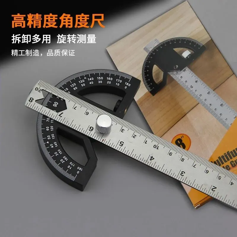 Angle-Ruler-Woodworking-Marking-Ruler-Multifunctional-Protractor ...
