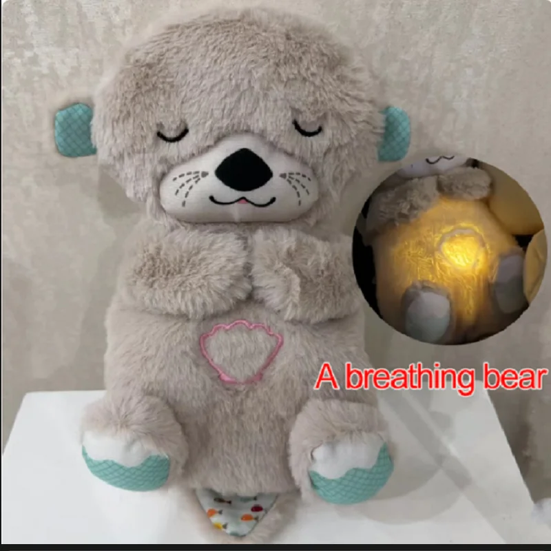 Baby-Breathing-Bear-Baby-Soothing-Otter-Plush-Doll-Toy-Baby-Kids ...