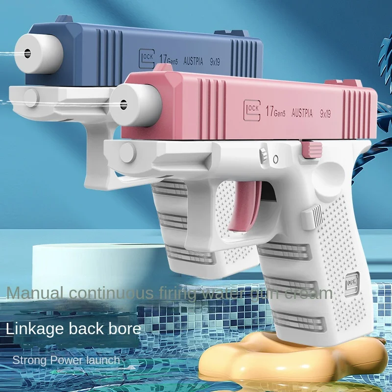 Mini Manual Water Gun Glock Summer Swimming Water Play Toys Kids Toy ...