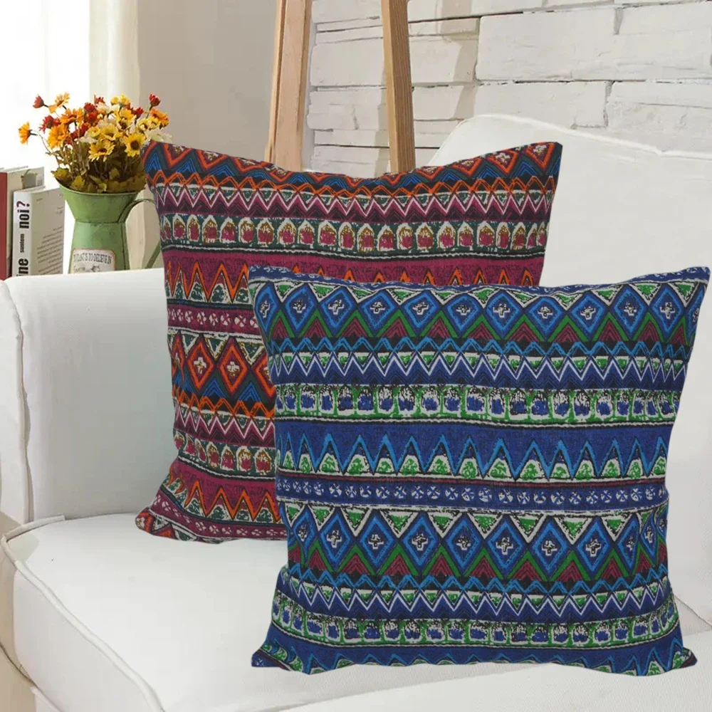 Printing-Geometric-Pattern-Linen-Cushion-Cover-Home-Pillow-cases-Throw ...