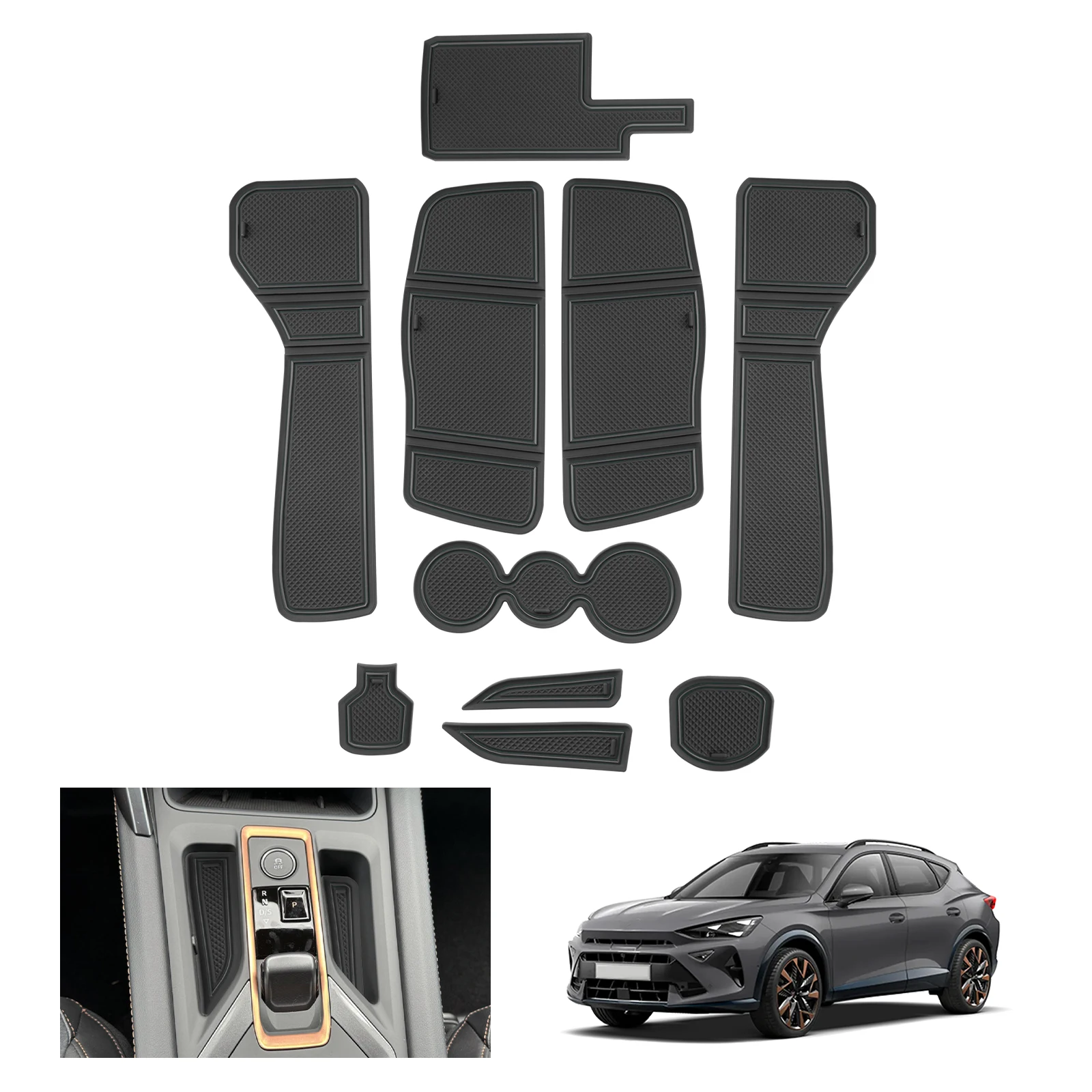 LFOTPP Car Door Groove Mat for Cupra Formentor 2025 2026 Anti-slip Gate ...