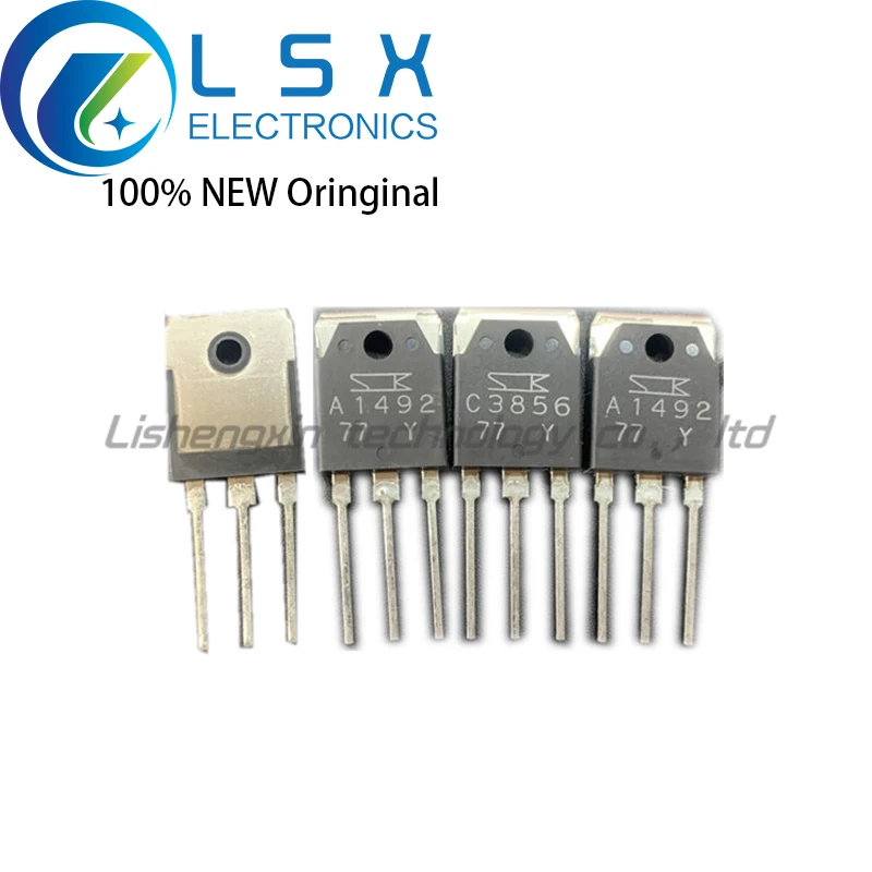 5Pairs(10PCS) 2SA1492 A1492 + 2SC3856 C3856 TO-3P Silicon NPN + PNP ...