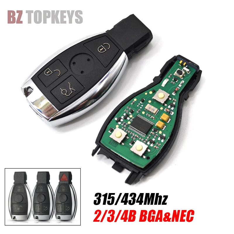 BZTOPKEYS-Remote-car-key-fob-315-434Mhz-for-Mercedes-Benz-NEC-BGA-BE ...