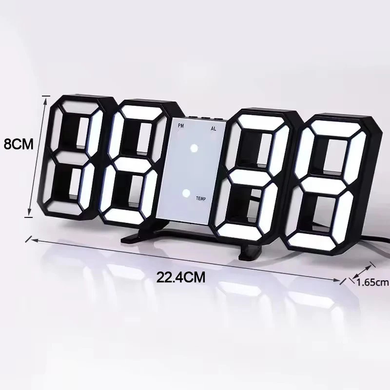 Digital Decoration for Bedroom Desk Watches Led Wall Clock Living Room ...