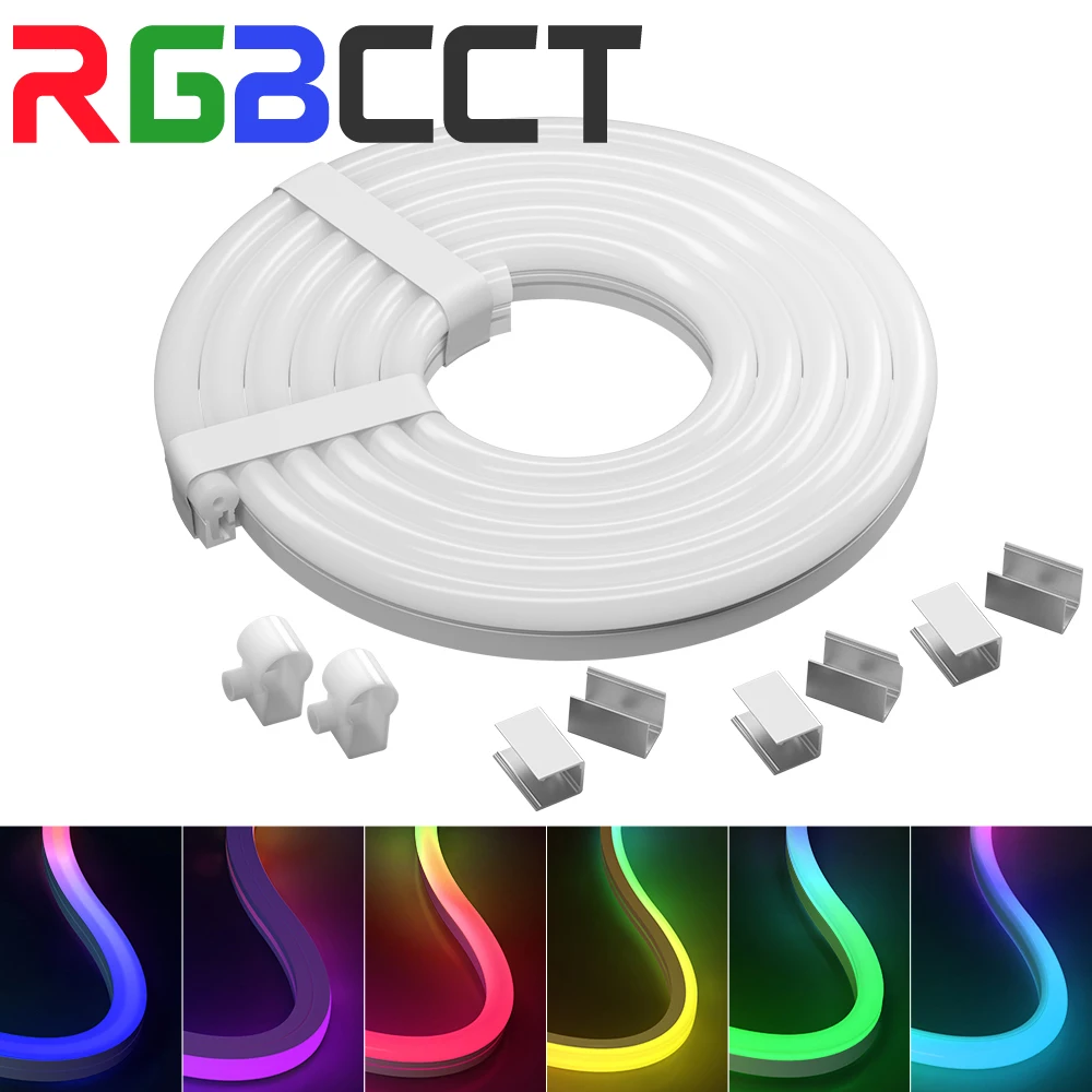 FCOB-WS2812B-WS2811-Neon-Sign-Tube-LED-Strip-Light-Silica-Gel-Flexible ...