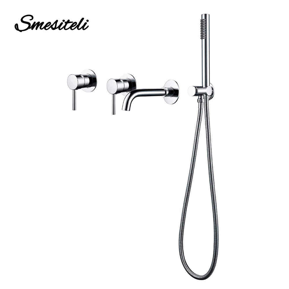 Bathtub-Faucet-Bathroom-Shower-Mixer-Set-Hot-Cold-2-Way-Diverter-Shower ...