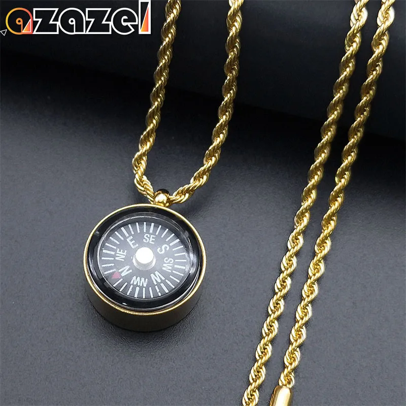 Mini-Survival-Compass-Pendant-Necklace-Women-Men-Camping-Hiking-Pocket ...