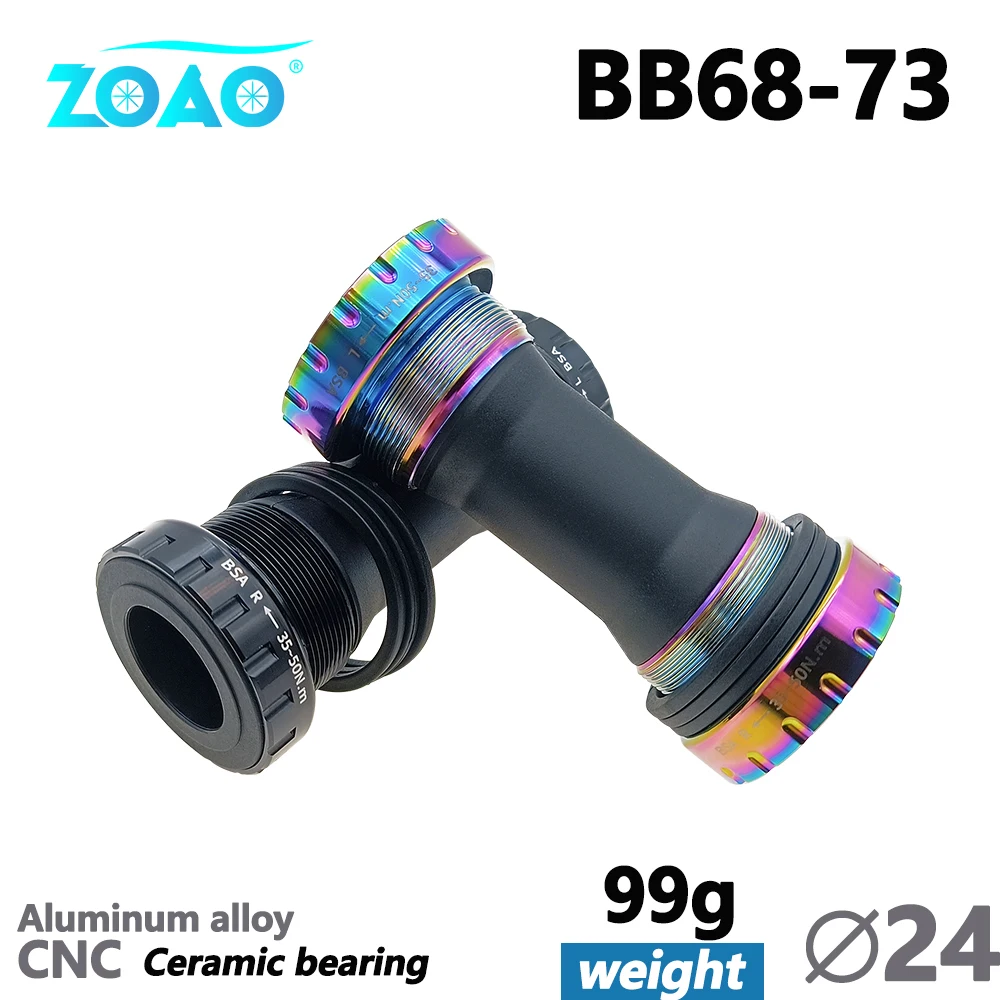 ZOAO Bicycle Bottom Bracket BSA BB68/73mm Thread Press Fit MTB Road ...