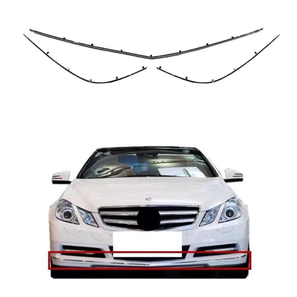 Front-bumper-chrome-decorative-strip-For-Mercedes-Benz-E-Class-W207 ...