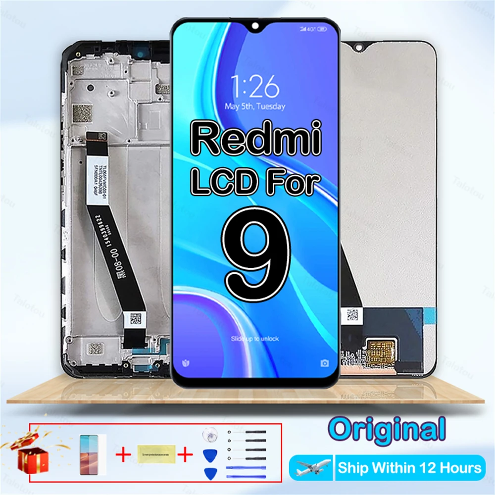 Original 6.53 ''สำหรับ Xiaomi Redmi 9จอแสดงผล LCD Touch Screen ...