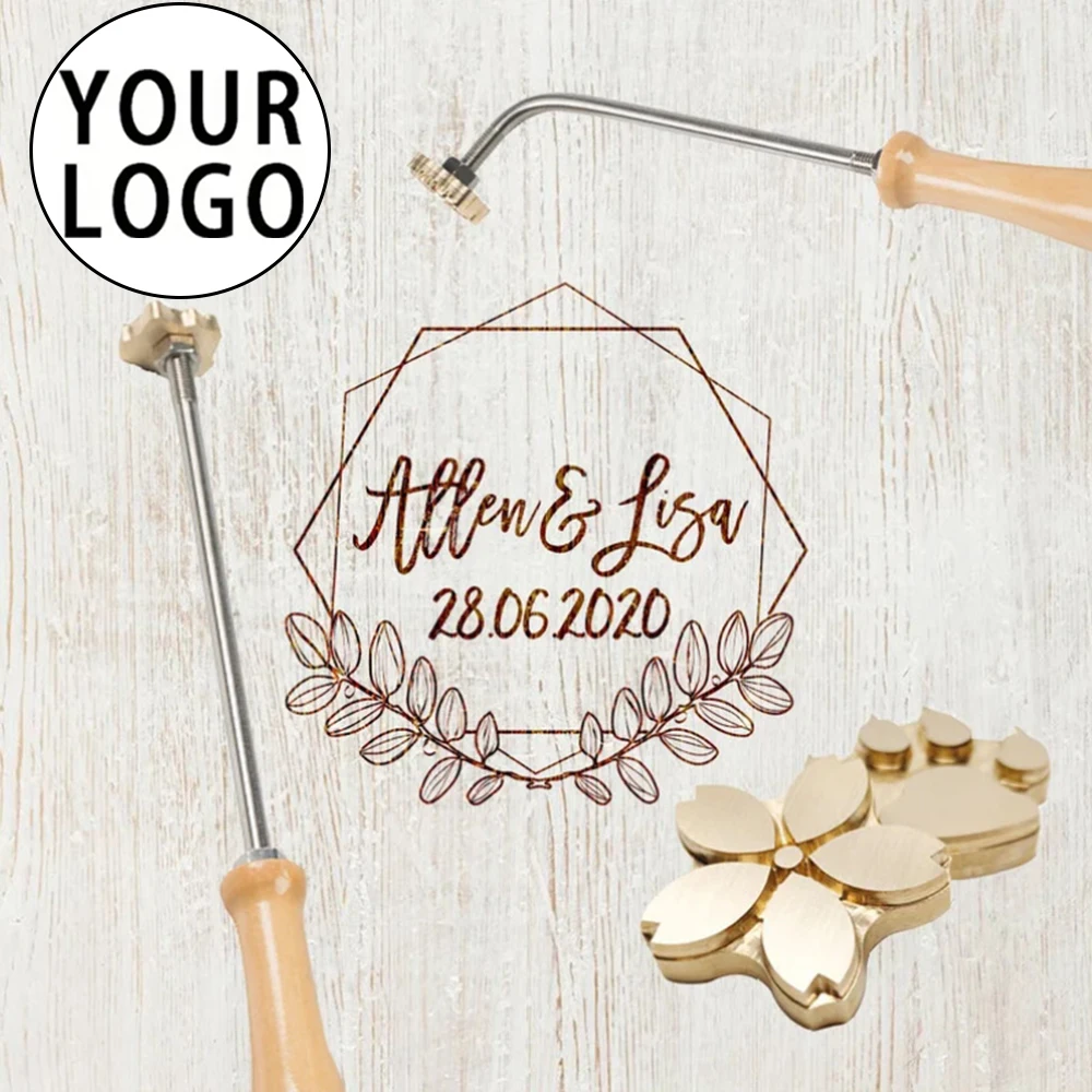 Custom Logo Branding Iron Heating Stamp Personalized Hot Brass for ...