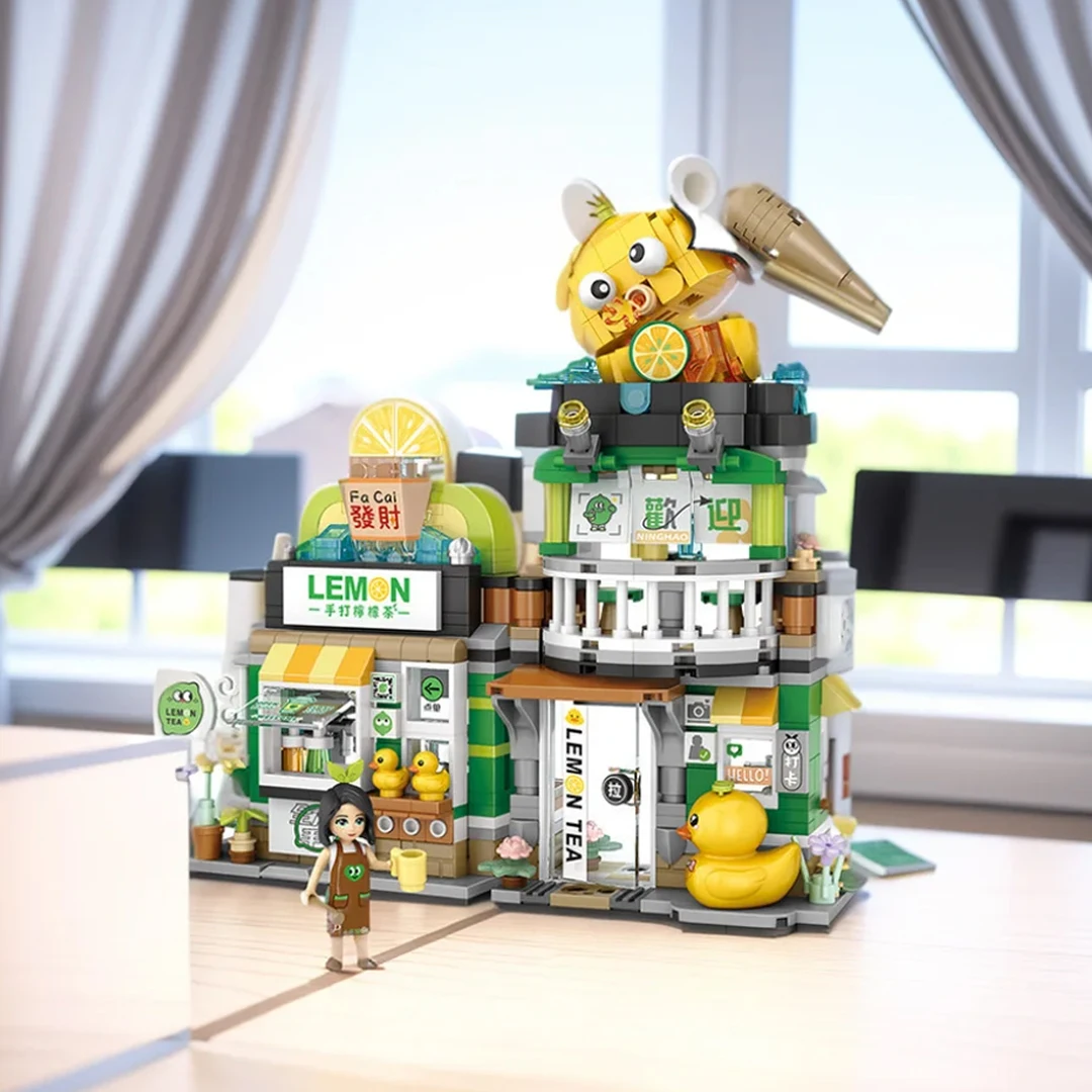 Mini-Blocks-City-Street-View-Building-Blocks-Toy-Model-Building-Blocks ...