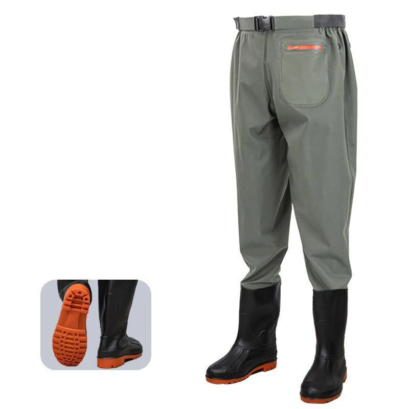 3D Nylon Half-Body Fishing Wading Pants Suit One-Piece Water-Resistant ...