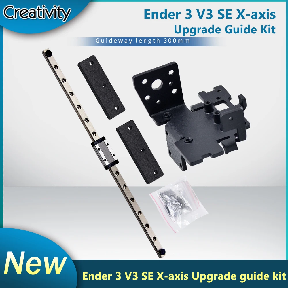 3D-Printer-X-Axis-Linear-Guide-Upgrade-Kit-Single-Rail-MGN9H-300mm ...