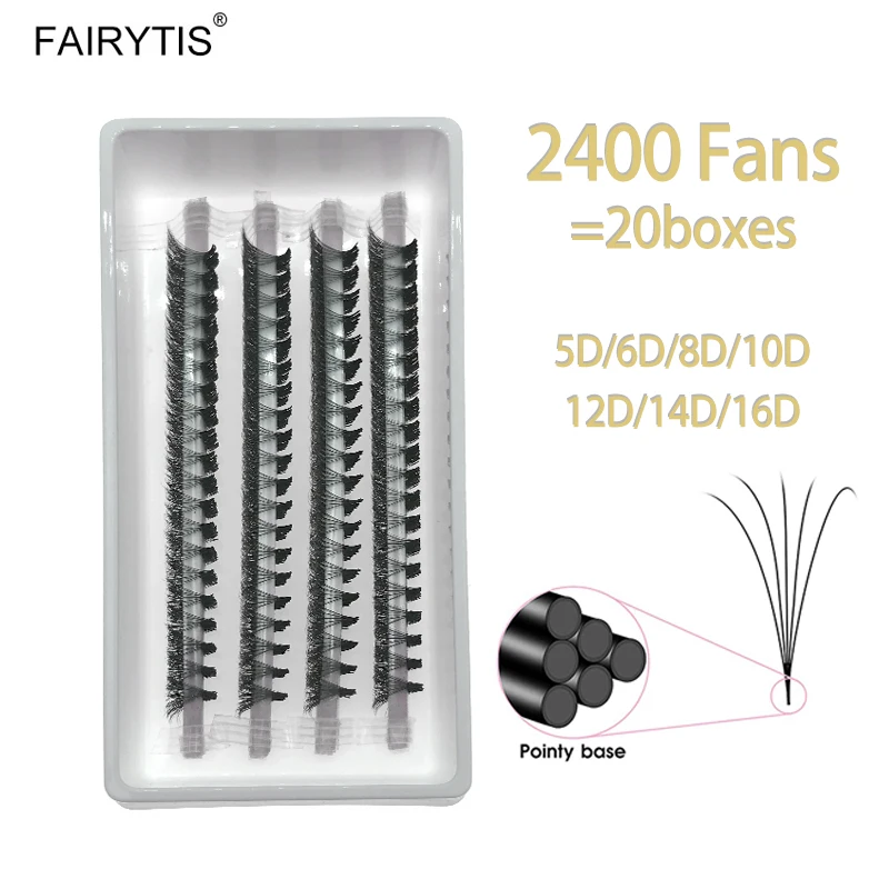 FAIRYTIS-2400-Fans-Point-Base-Premade-Fans-Lashes-5D-6D-8D-10D-12D-14D ...