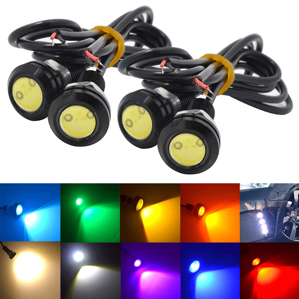 4X-18mm-9W-Auto-Turn-Signal-Eagle-Eye-Light-COB-Daytime-Running-DRL-Car ...