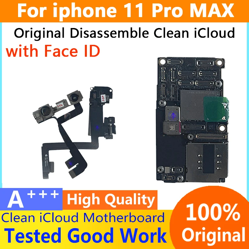 100-Original-Board-For-iPhone-11-Pro-Max-Motherboard-With-Face-ID ...