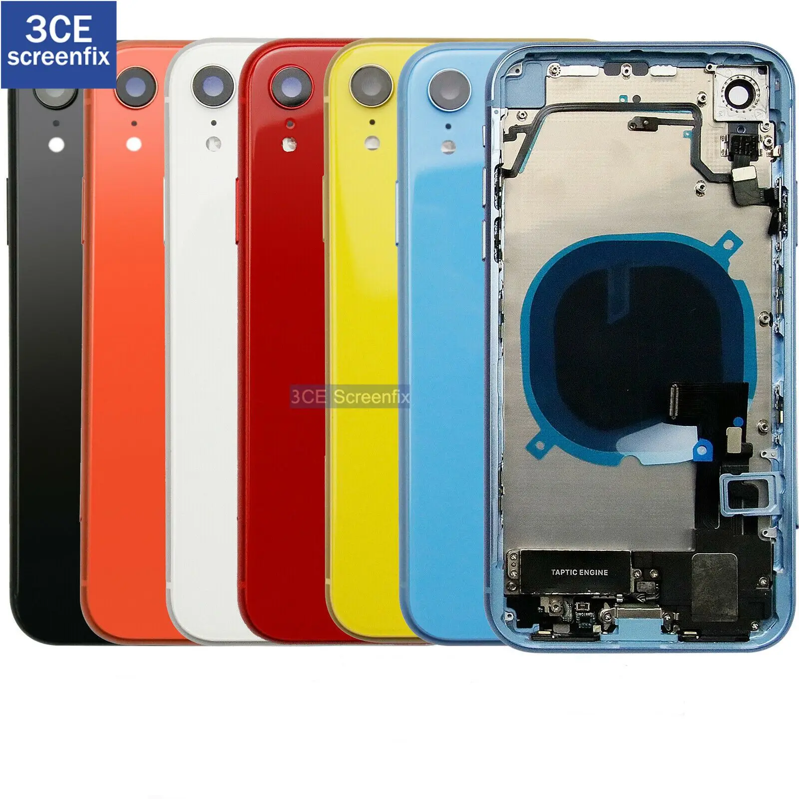 Original-Full-Back-Housing-for-IPhone-XR-Battery-Glass-Cover-Rear-Door ...