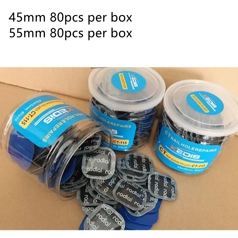 Tire Patches Square Tire Repair Patch 45MM 80PCS Per Box 55MM 60PCS Per ...