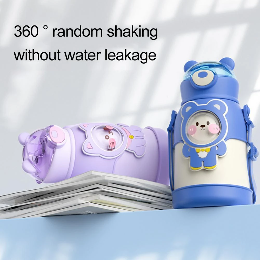 500ML Vacuum Flask Durable Heat Resistant Thermal Cup with Strap Vacuum ...