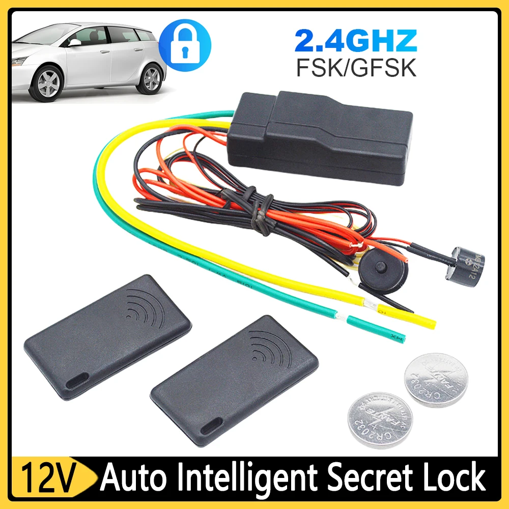 12V-Car-Immobilizer-2-8-Meter-Sensor-2-4GHz-RFID-Wireless-Immobilizer ...
