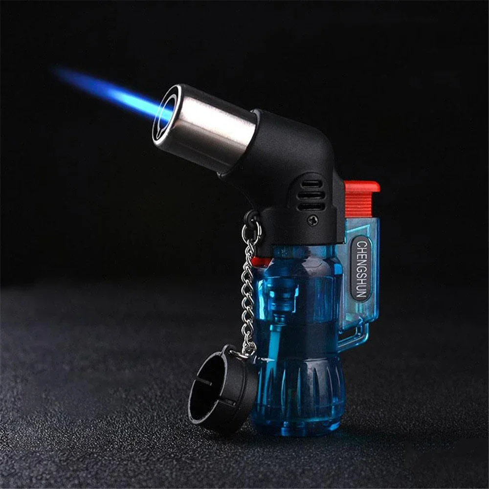 Jet-Flame-Lighter-Transparent-Body-Design-Refillable-Adjustable-Butane ...