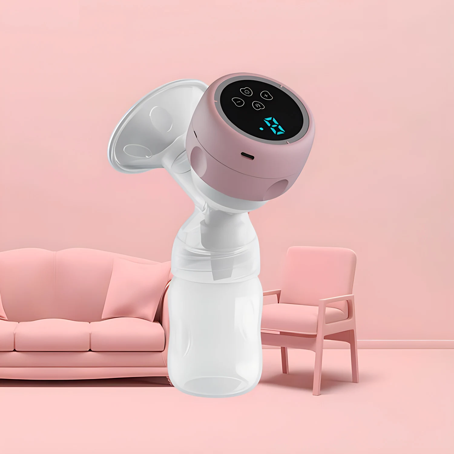 Electric-Breast-Pump-Intelligent-Integrated-High-Suction-Breast-Pump ...