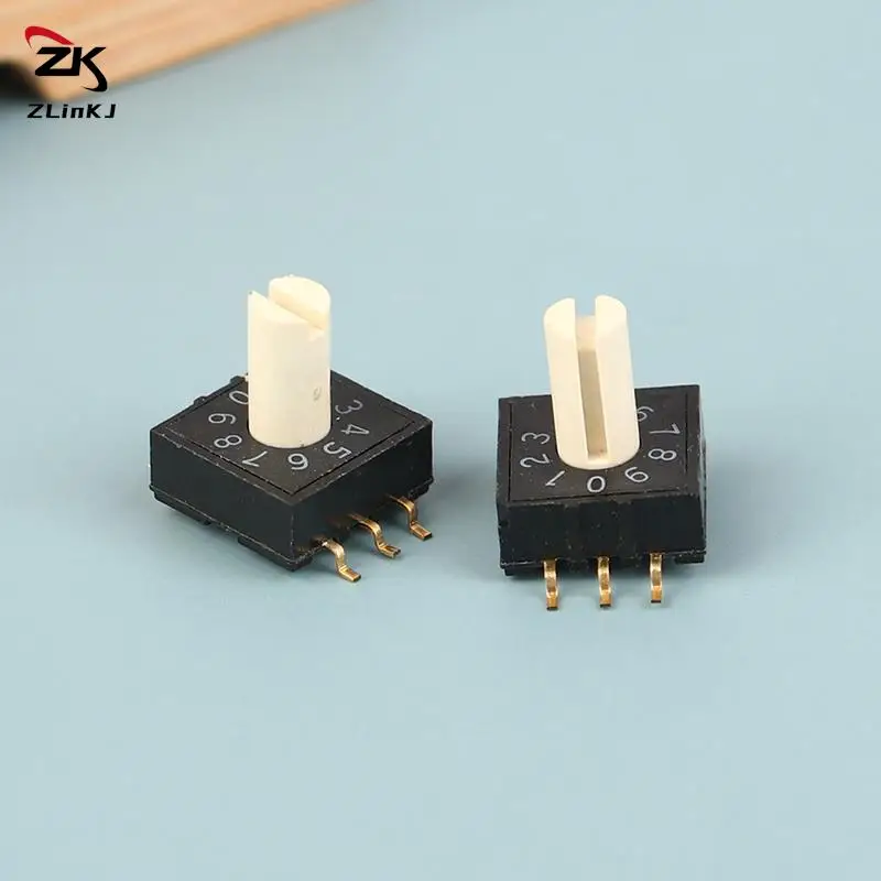 2Pcs-RM3HAF-10-Rotary-Dial-Coding-Switch-10-0-9-Coding-Switch-Patch-3-3 ...