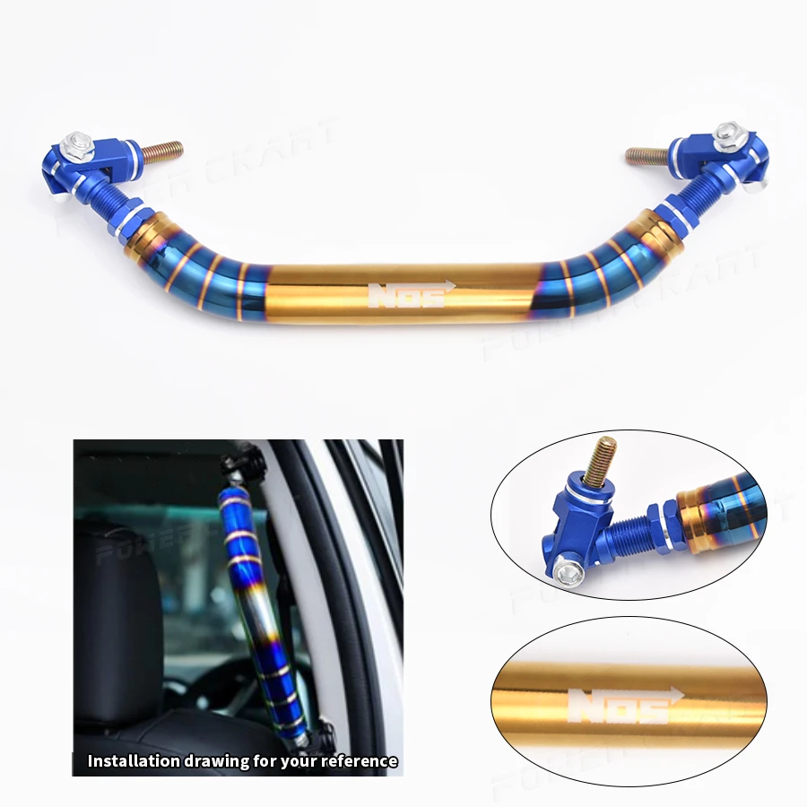 Car Roof Handle Bar Grip Universal Burnt Blue Seat Armrest Safety ...