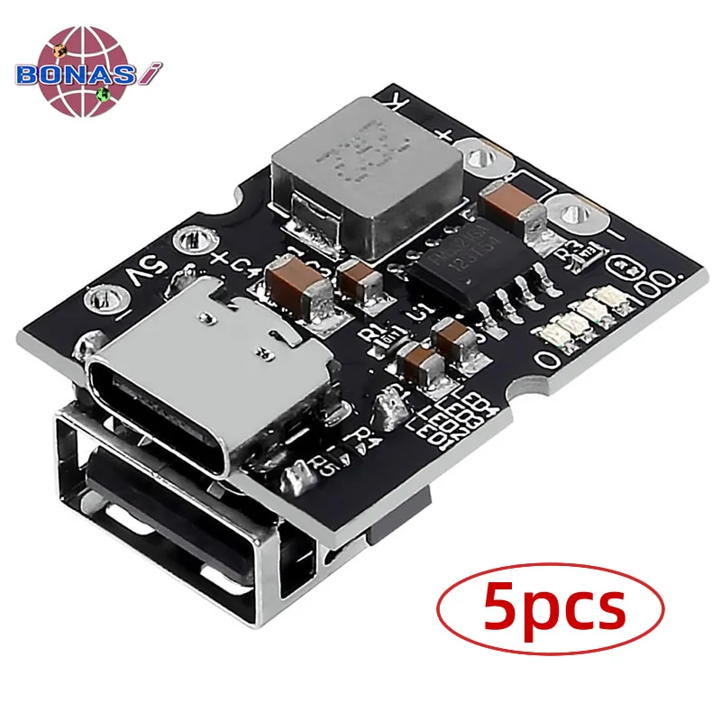 5Pcs-Lot-Type-C-USB-5V-2A-Boost-Converter-Step-Up-Power-Module-Lithium ...