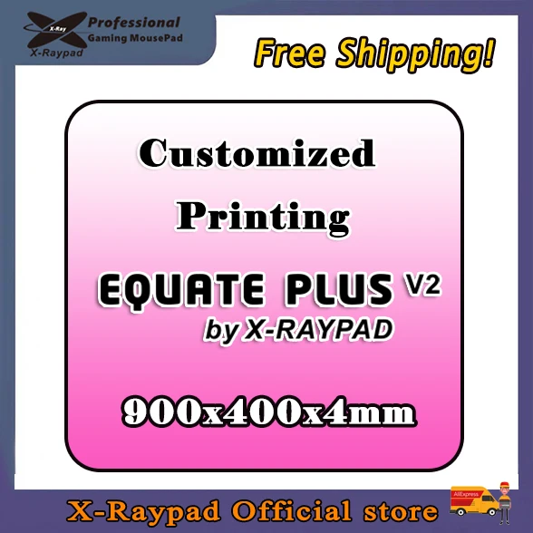 900x400x4mm Custom Xraypad Equate Plus V2 Gaming Mouse Pads Free Stitch Desk Mat X-raypad EQ+V2