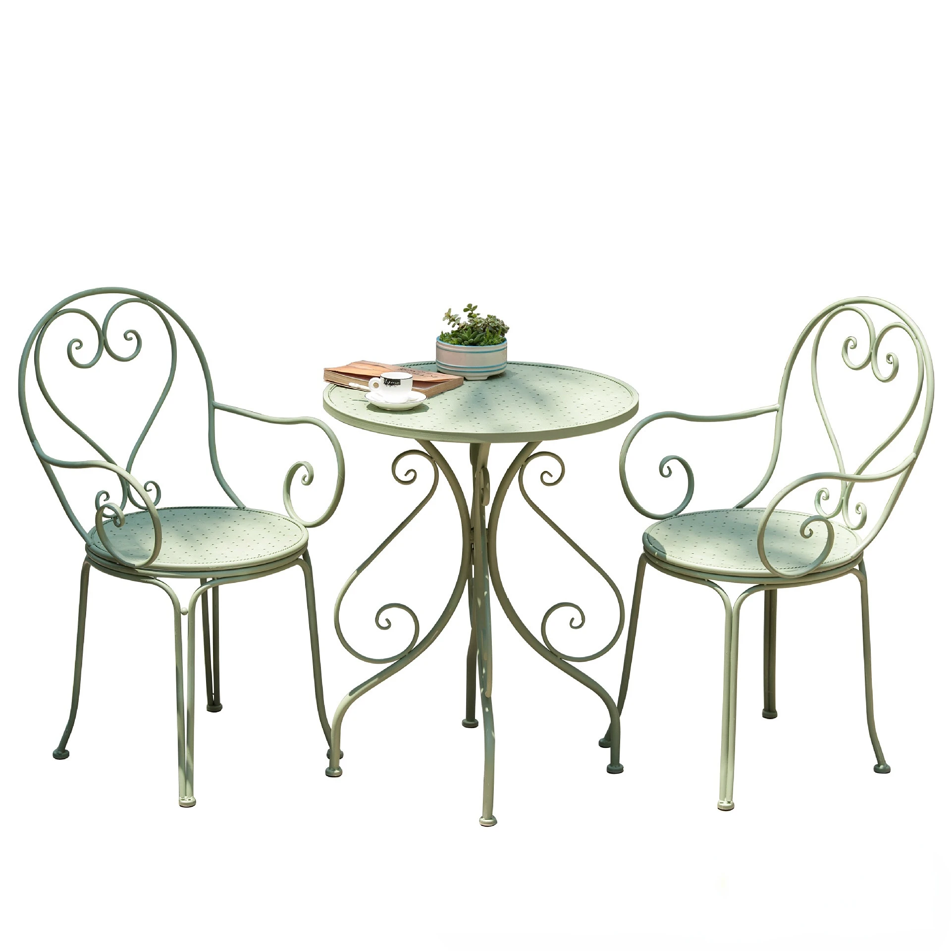 Patio Furniture Set Iron Outdoor Garden Balcony Leisure Coffee Shop ...