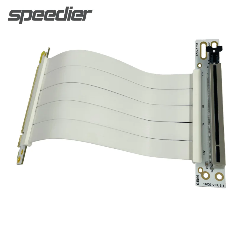 5U Gold-Plated Full Speed PCIE X16 Slot 4.0 Riser Cable PCI Express ...