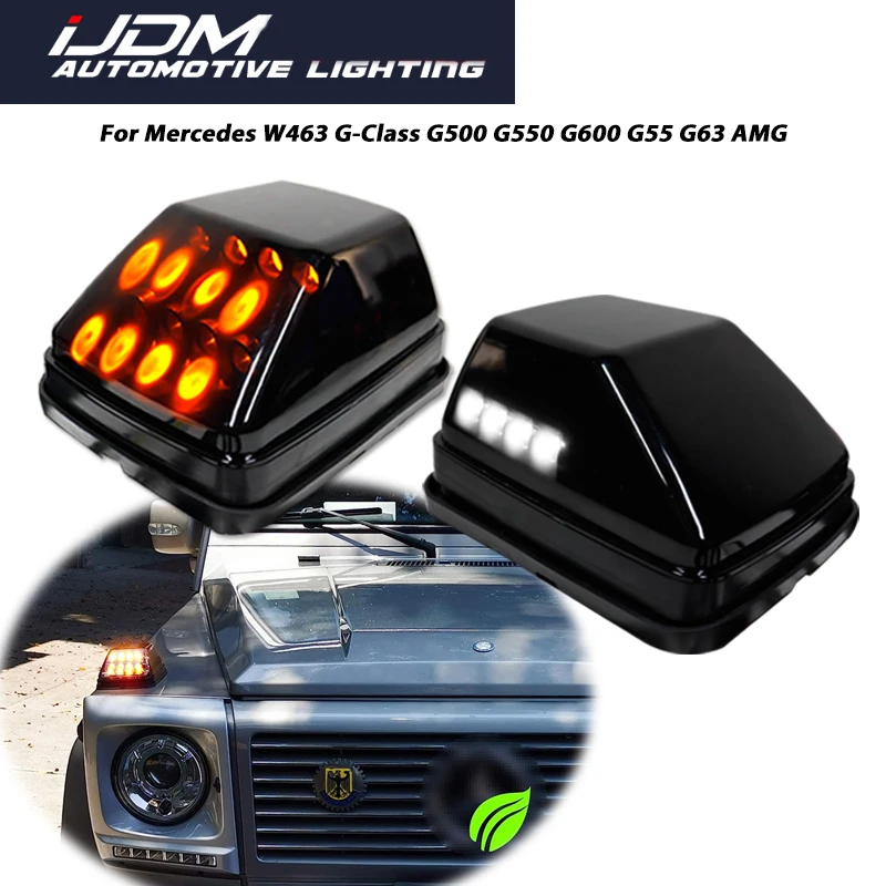 For-1990-2018-Mercedes-Benz-G-Class-G500-G550-G55-G63-AMG-Amber-LED ...
